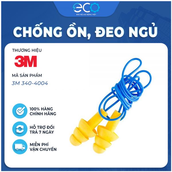 Nút Bịt Tai Chống Ồn 3M 340-4004 | 3M Chính Hãng