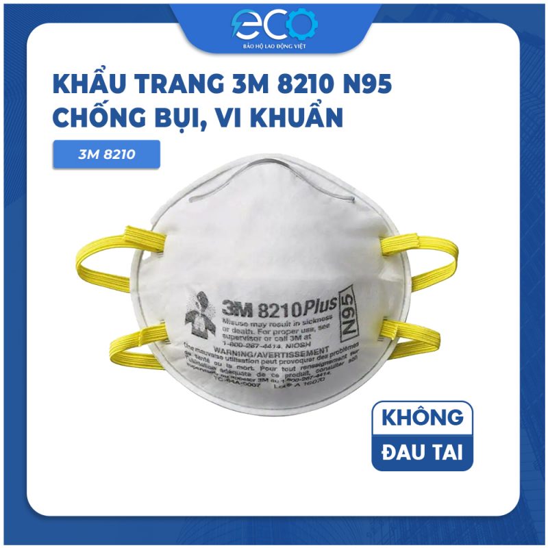 Khẩu trang 3M 8210 N95 – Bảo Hộ Lao Động ECO