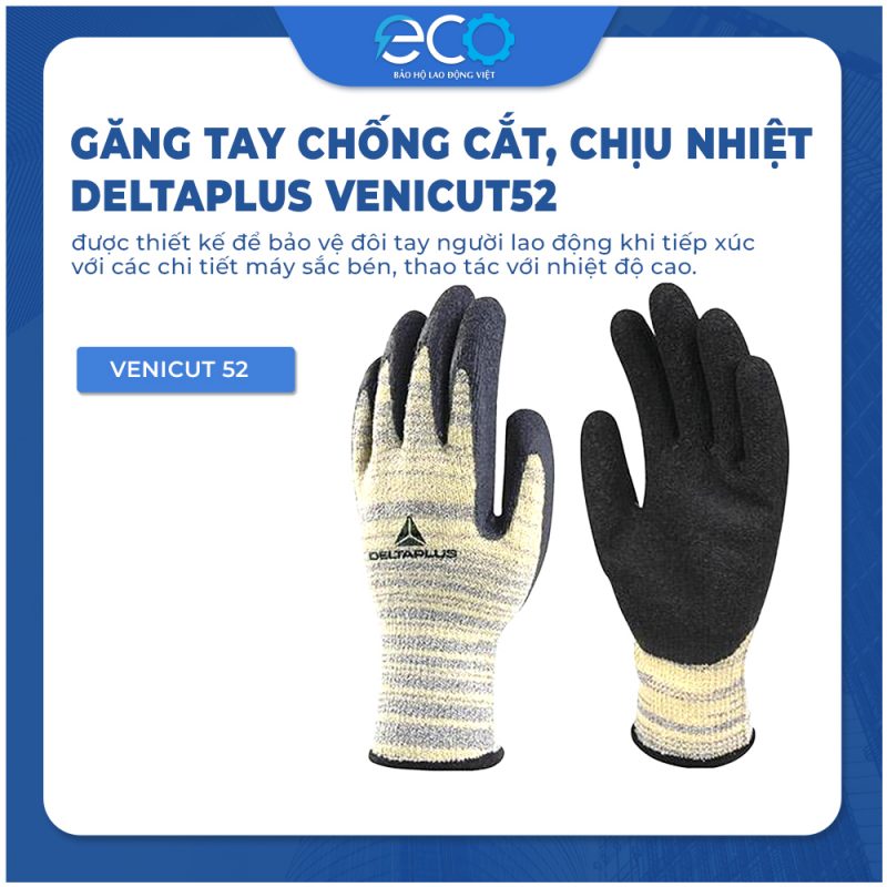 Găng tay chống cắt, chịu nhiệt Deltaplus VENICUT52 nhập khẩu chính hãng ...